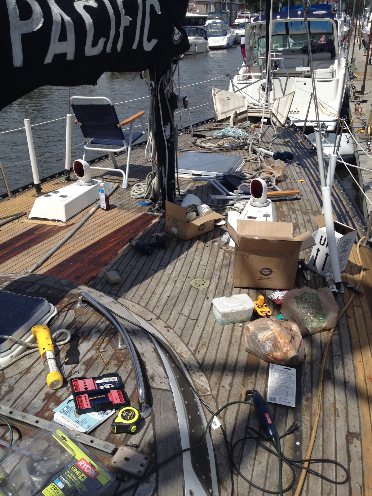 how to store a spare standing rigging shroud? - Cruisers & Sailing Forums